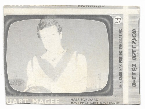 1967 Scanlens (27) Stuart MAGEE South & (43) Man From U.N.C.L.E. Rare ...