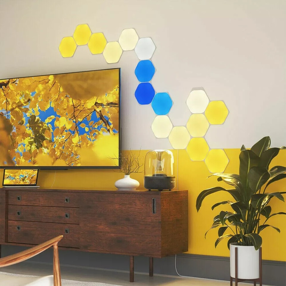 Nanoleaf Hexagon Color Changing Light Panels Expansion Kit - 3 Panels 840102700633| eBay