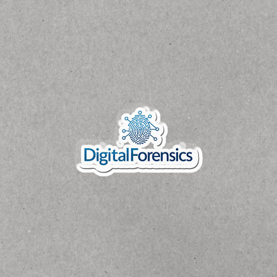 Digital Forensics Fingerprint Sticker - Cybersecurity Decal for Laptops ...
