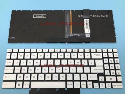 US Keyboard For MSI Pulse GL66 11UCK 12UEK 12UGK GL76 11UCK 11UDK Blue ...