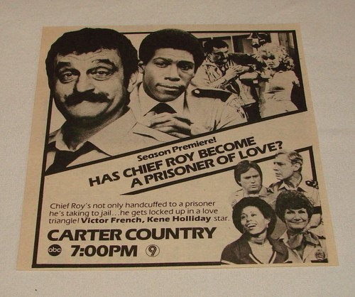 1978 ABC Publicité Télévisée ~ CARTER COUNTRY Chef Roy Prisonnier D ...