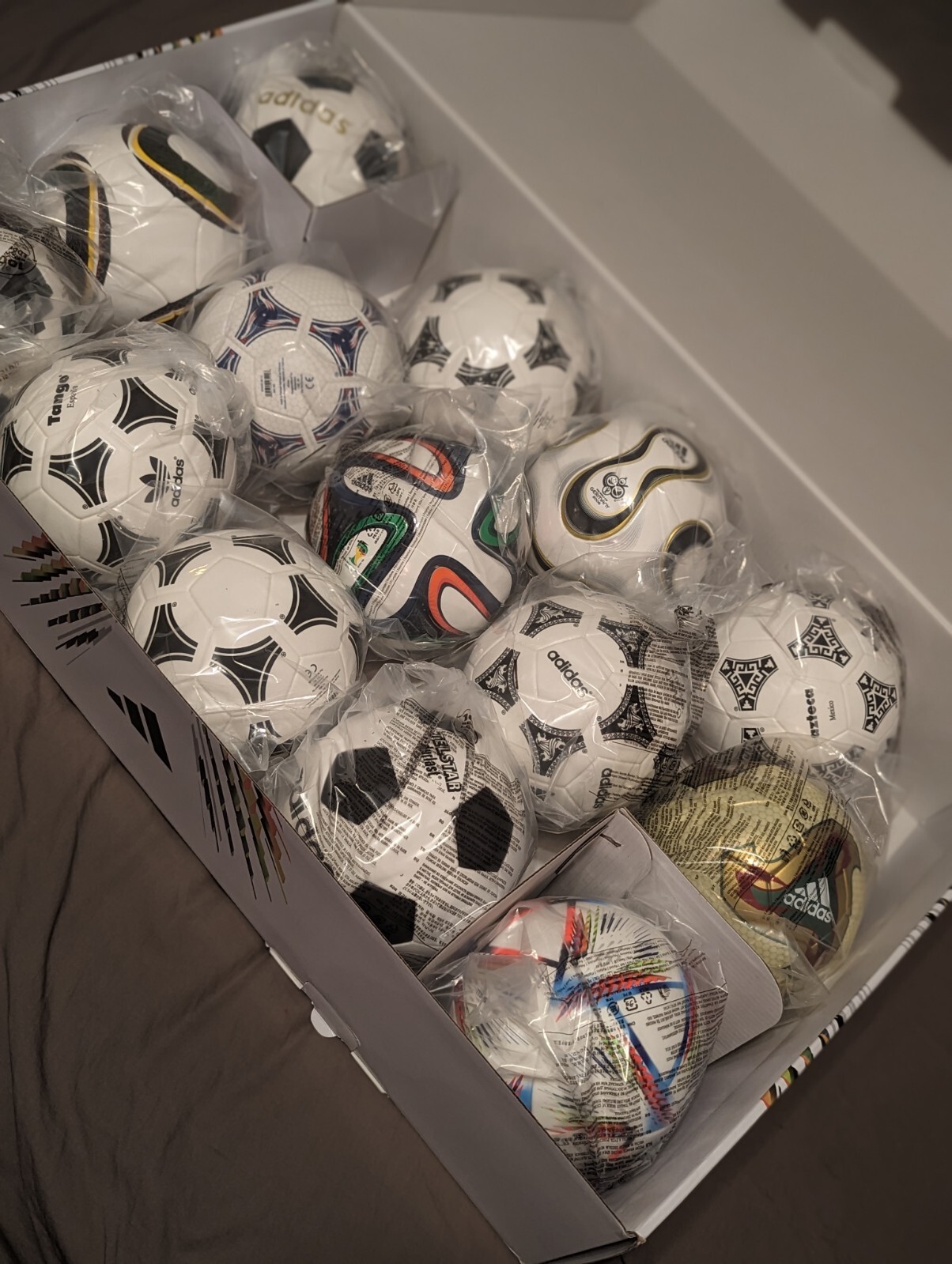 Adidas Historical Mini Ball World Cup Set Football Soccer Size 1 FIFA ...