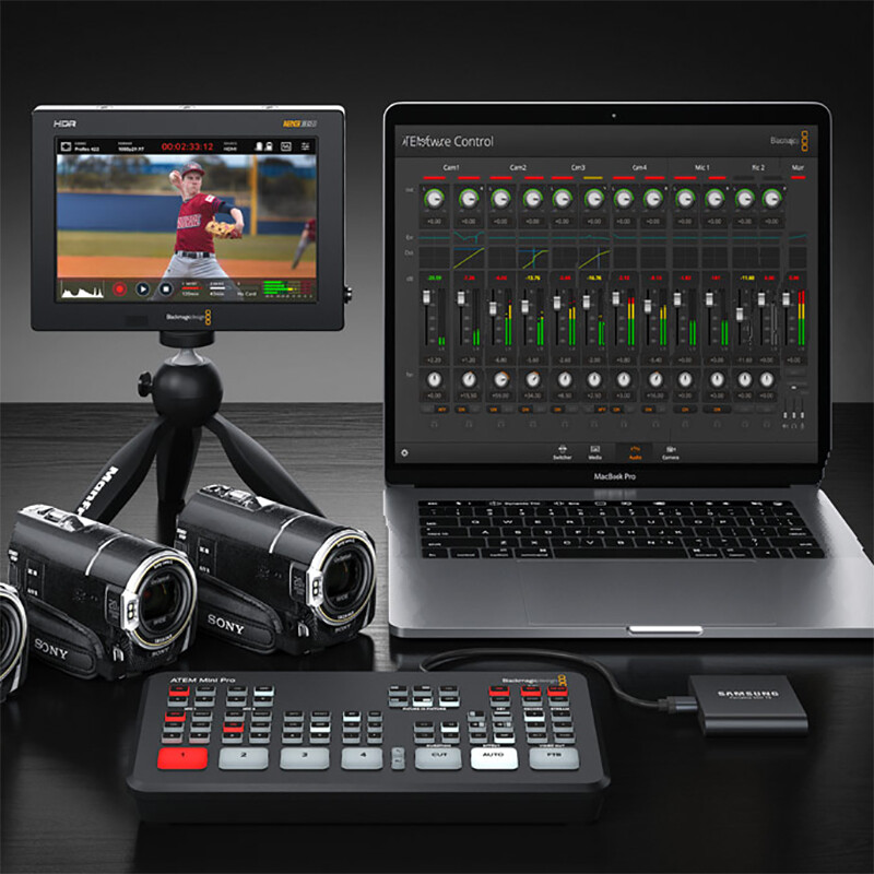 Blackmagic Design ATEM Mini Pro HDMI Live Stream Switcher Multi-view ...