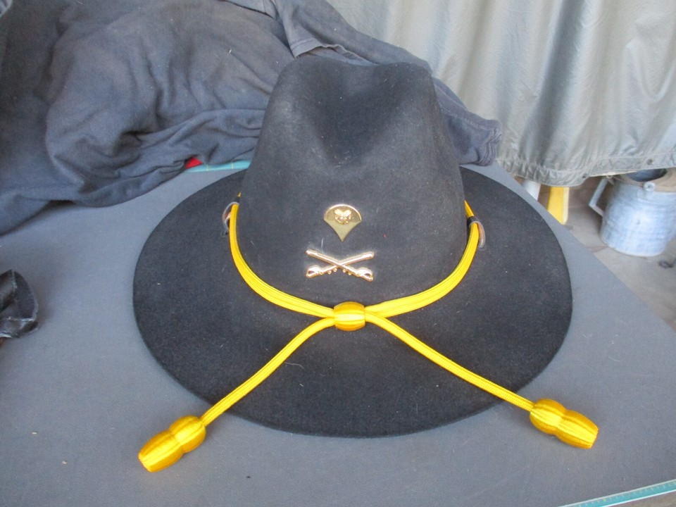 US Army Cav Scout, Cavalry Stetson Cowboy Hat & Gold & Silver Spurs | eBay