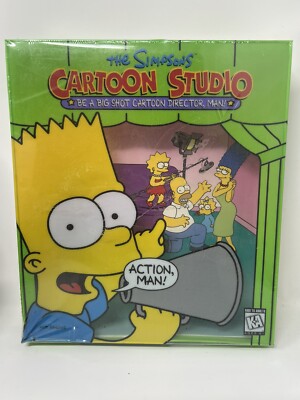 The Simpsons Cartoon Studio CD-ROM PC BIG BOX! NEW SEALED! 86162005558 ...