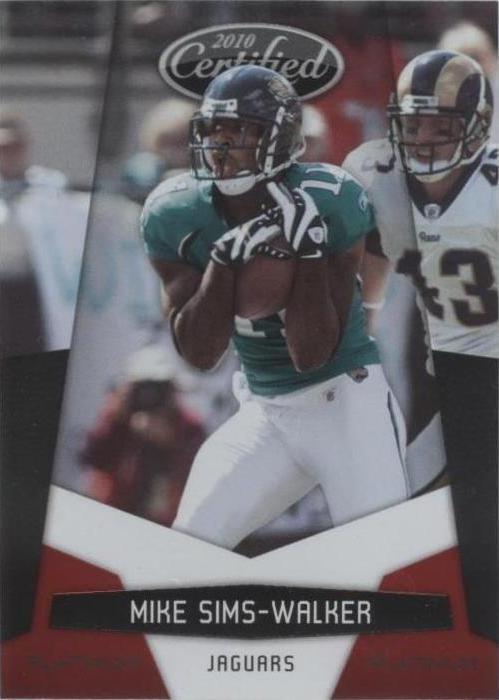 2010 Certified - Mike Sims-Walker #69 Platinum Red /999 for sale online ...