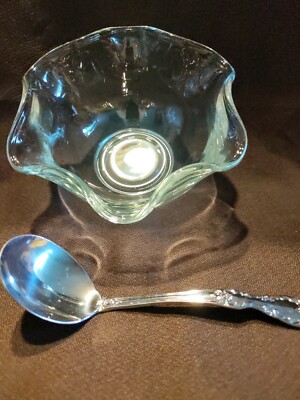 Wm Rogers Condiments Bowl and Spoon. | eBay