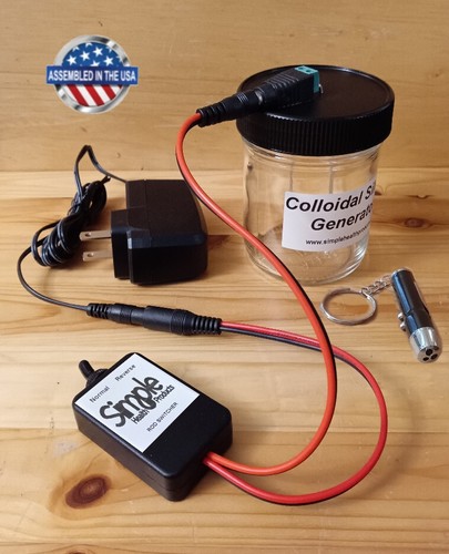 Colloidal Silver Generator 99.99% Silver, Simple Health Products 8oz ...
