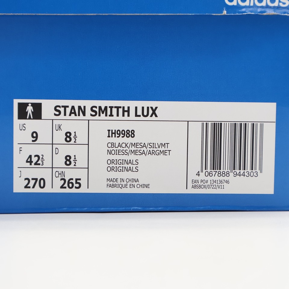IH9988 Shinsuke Nakada adidas Originals Stan Smith Lux Core Black Mesa ...