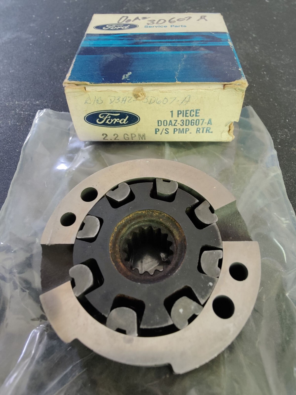 NOS OEM 1970-73 Ford Power Steering Pump Rotor 2.2 GPM D0AZ-3D607-A | eBay