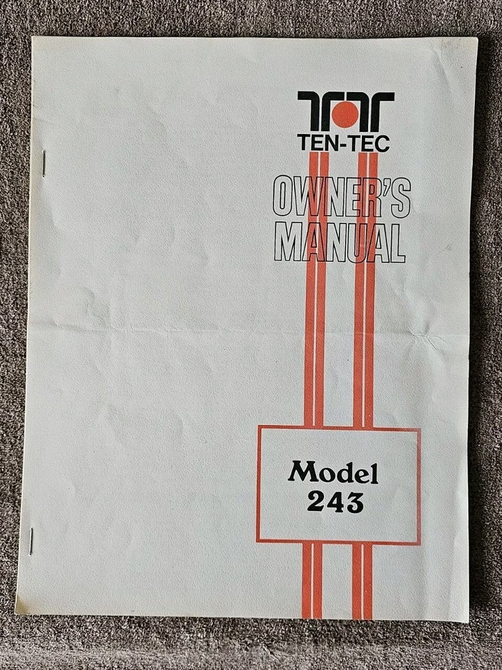 TEN-TEC REMOTE VFO MODEL 243 with OWNER'S MANUAL | eBay