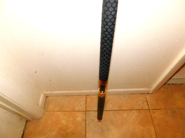 CUSTOM CONVENTIONAL ROD 7' WHITE PEARL MARBLE 25-50 LB TURBO & SHRINK ...