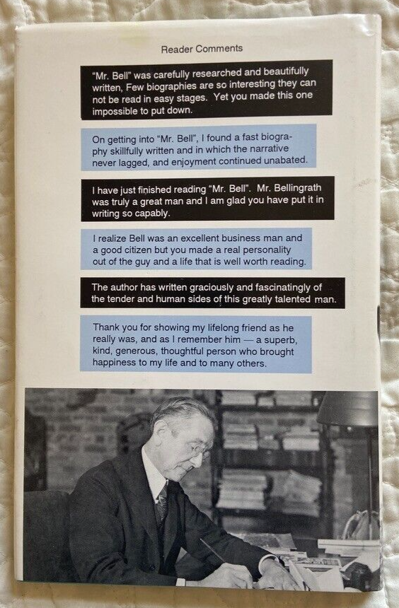 "MISTER BELL" STORY OF WALTER D. BELLINGRATH HC/DJ 1stEd/2ndPrint ...