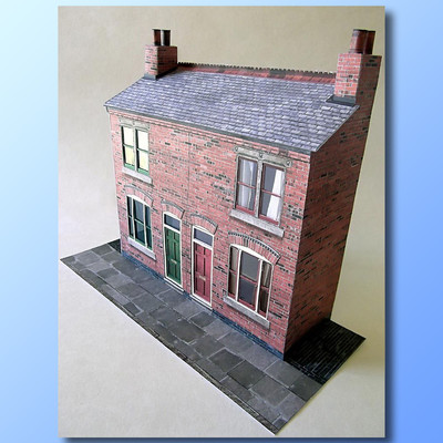 7mm Scale Victorian Terraced Houses Card Model Kit Ideal For O Gauge ...