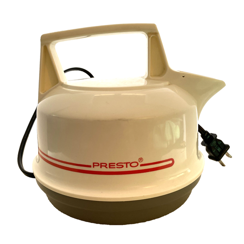 Presto Electric Tea Kettle 750 Watt 32 Oz White 0270001 @160 | eBay