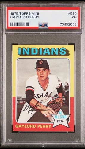 1975 Topps Mini Gaylord Perry #530 PSA 3 VG | eBay
