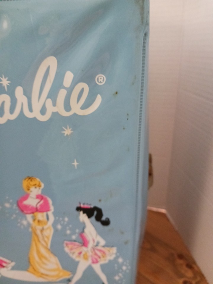 Vintage 1962 Barbie Double Wardrobe Doll Case Ponytail Blue Mattel Case Only | eBay