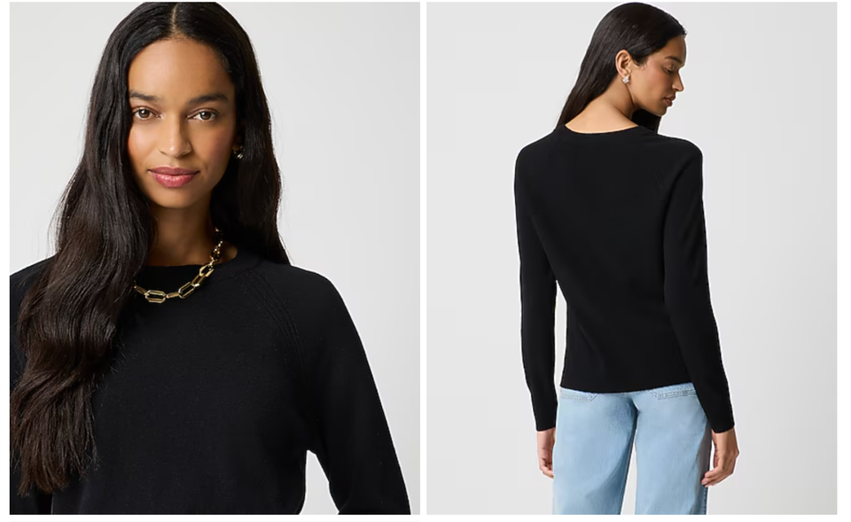 NEW NWT J. Crew Factory Wool-blend boyfriend sweater Color: Hthr Camel ...