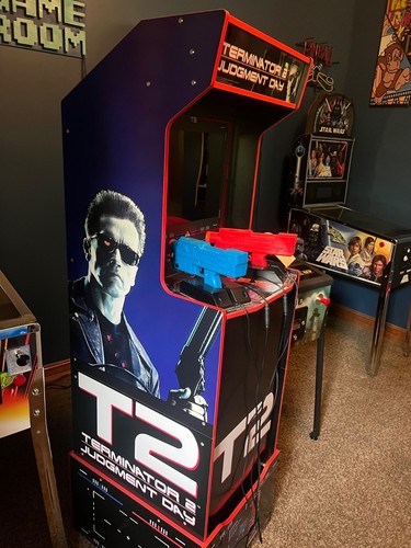 Arcade1up Terminator 2 Judgement Day arcade with after market marquee ...