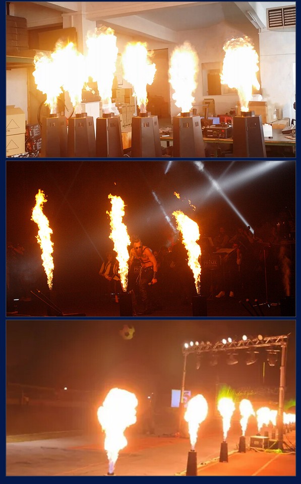 Iverens Fire Thrower Stage Flame Effect Machine DMX Party 150W Flame ...
