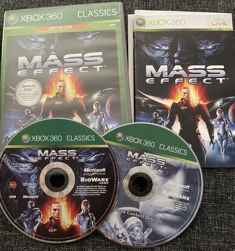 Mass Effect + Bonus Disc - Xbox 360 - 2 Disc Edition - w Manual - LIKE ...