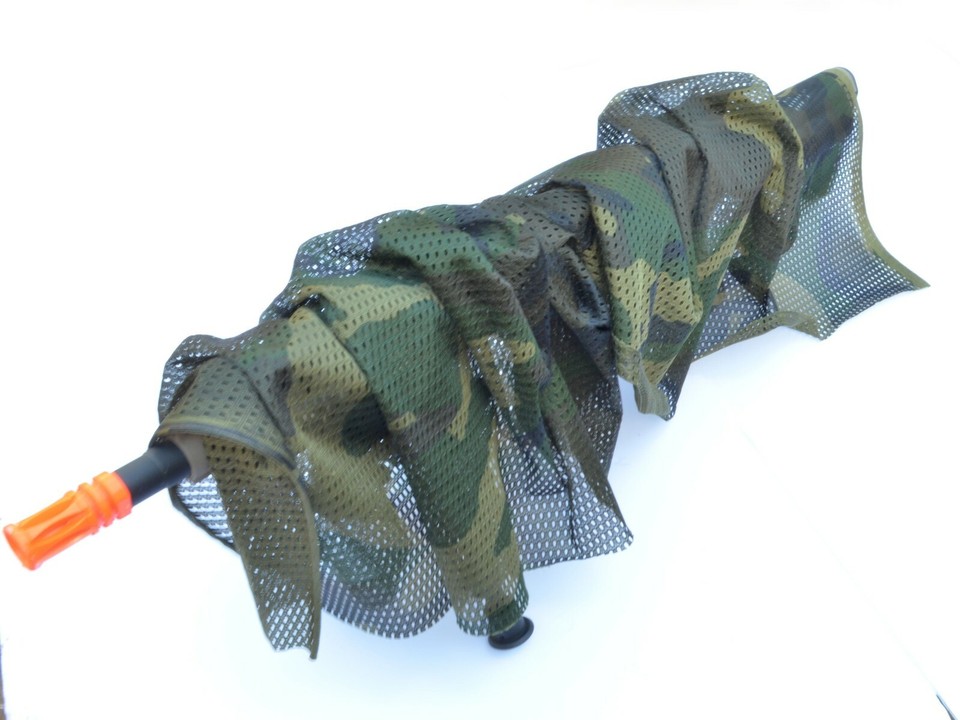 Camouflage Rifle Sniper Veil Netting Mesh Gun Wrap Material - Camo ...