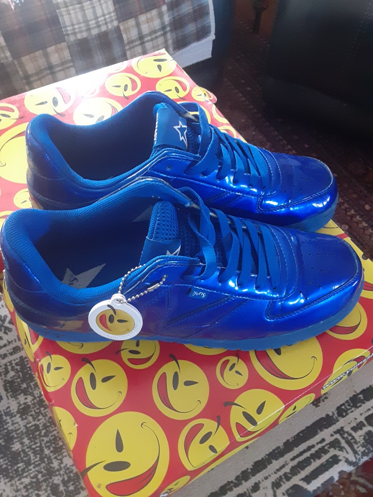 Rare Yums Blue Coconut Slush Patent Leather Sneakers … - Gem