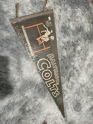 Baltimore Colts Pennant Vintage Flag Full Size 30" NFL Collectors Rare ...