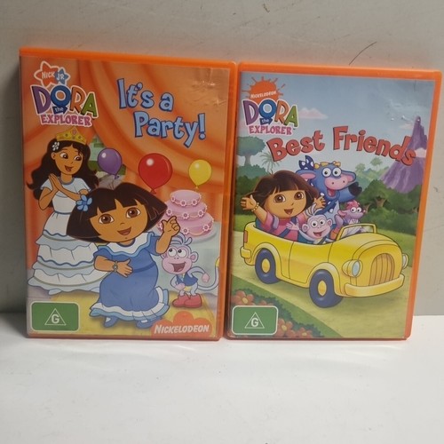 Dora The Explorer - It's A Party and Best Friends (DVD, 2000) GC Region ...