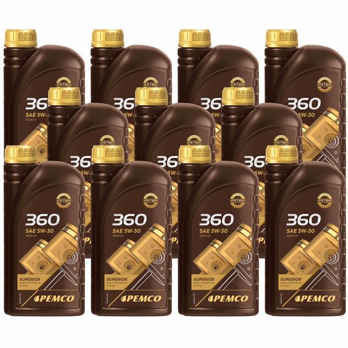 11x1 Litre pemco 360 5W-30 huile moteur L'Huile De Acea C4 MB 226.51 ...