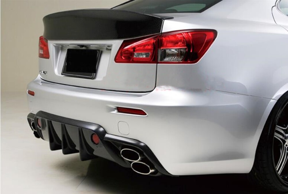 For Lexus 06-13 IS250 IS350 ISF WD W Style Carbon Fiber Rear Trunk Wing ...