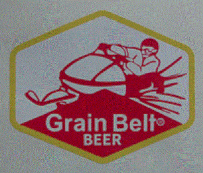 Vintage Reproduction Grain Belt Snowmobile Beer Decal | eBay