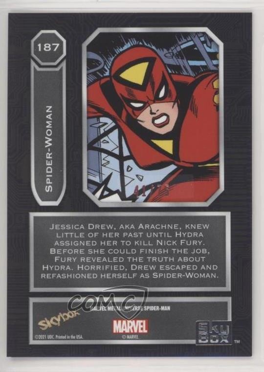 2022 Marvel Metal Universe Spider-Man Pink Light FX 41/75 Spider-Woman ...