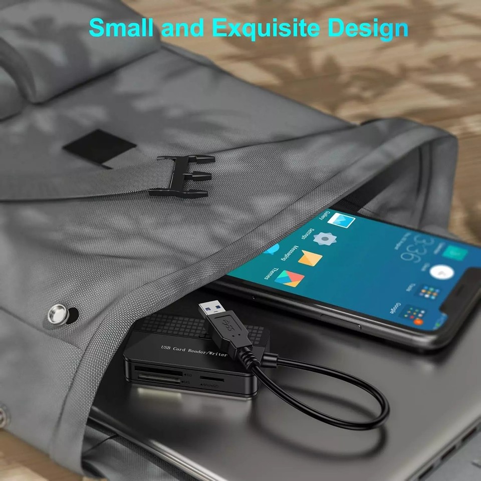 New USB 3.0 4 in 1 Hub Adapter Multi Slot Memory Card Reader For SD ...