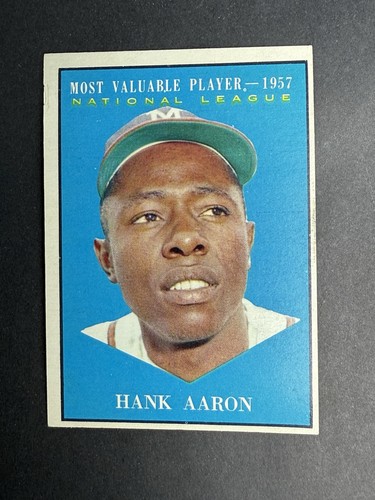 1961 Topps - Most Valuable Players #484 Hank Aaron | eBay