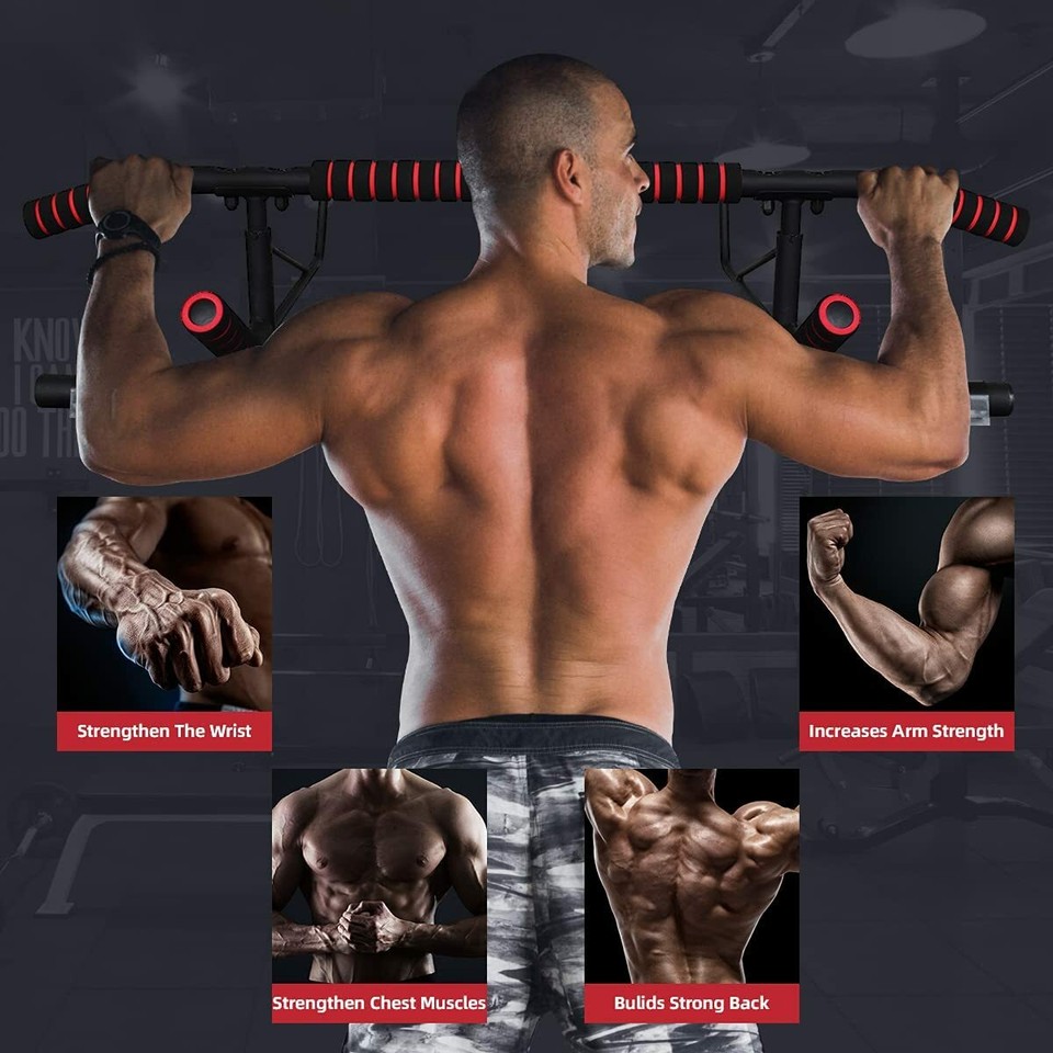 Pull Up Bar for Doorway, Multi-Grip Professional Bar Equipment for Men ...
