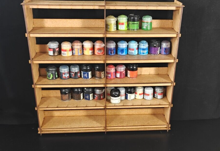 Paint stand 120 pots rack storage Workshop citadel Tamiya Humbrol ...