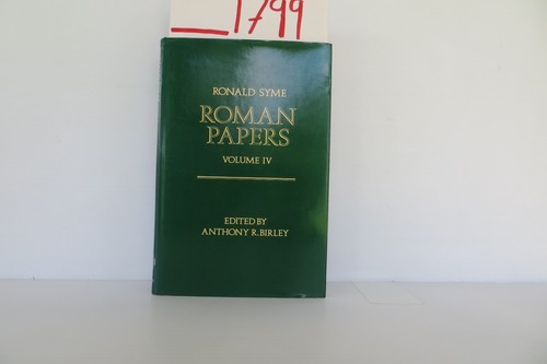 Roman Papers by Ronald Syme (1988, Hardcover) for sale online | eBay