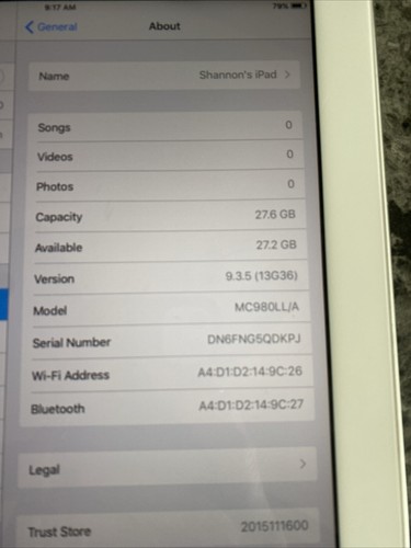 Apple iPad 2 32GB, Wi-Fi + Cellular (Unlocked), A1397 (CDMA + GSM), 9 ...