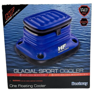 Bestway Dark blue Hydro-Force Glacial Sport Inflatable Floating 13 Gal ...