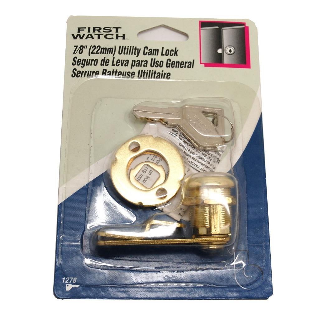 BELWITH First Watch 7/8" Utility Cam Lock Hardware Polished Brass 1278 ...