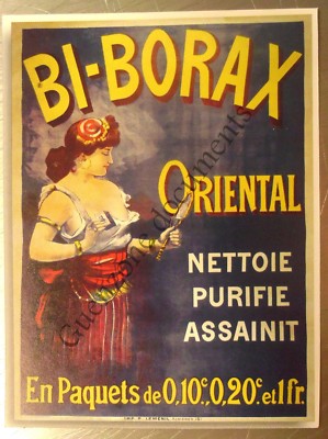 Publicité BI BORAX ORIENTAL PURIFIANT ART NOUVEAU pharmacie pharmacy ...