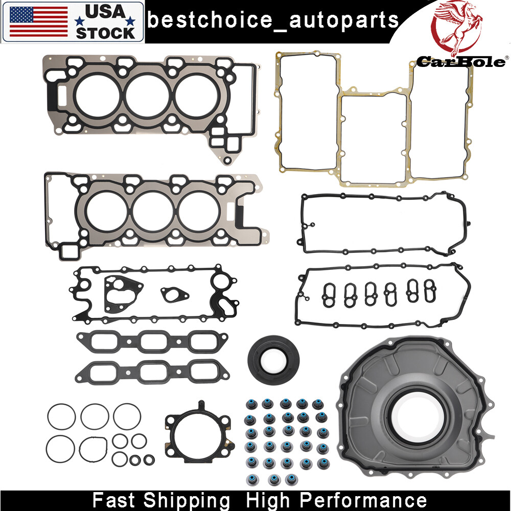 Engine Gaskets Set For 2014-2019 Jaguar XF Land Rover Sport 3.0L V6 Gas ...