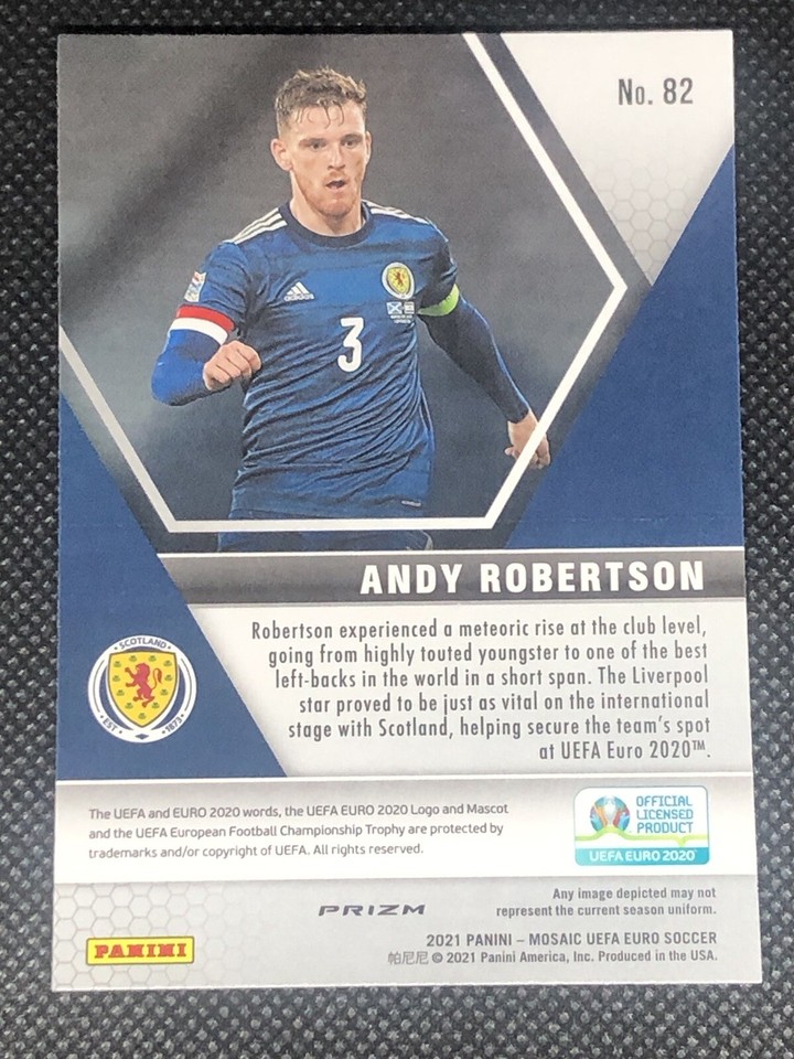 Andy Robertson 2021 Panini Mosaic UEFA Euro Green Prizm #82 Scotland | eBay