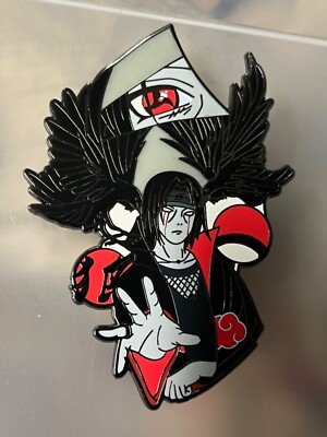 Naruto Shippuden Itachi Uchiha Grey Scale Pin | eBay