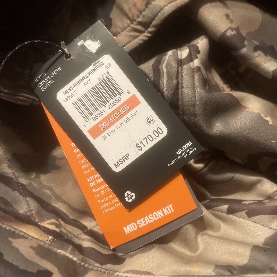 Under Armour Men's UA Storm ColdGear Infrared Brow Tine Pants Hunting ...