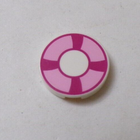 Lego x1 White 2x2 Round Tile Pink Life Preserver Sticker, 14769pb002 ...