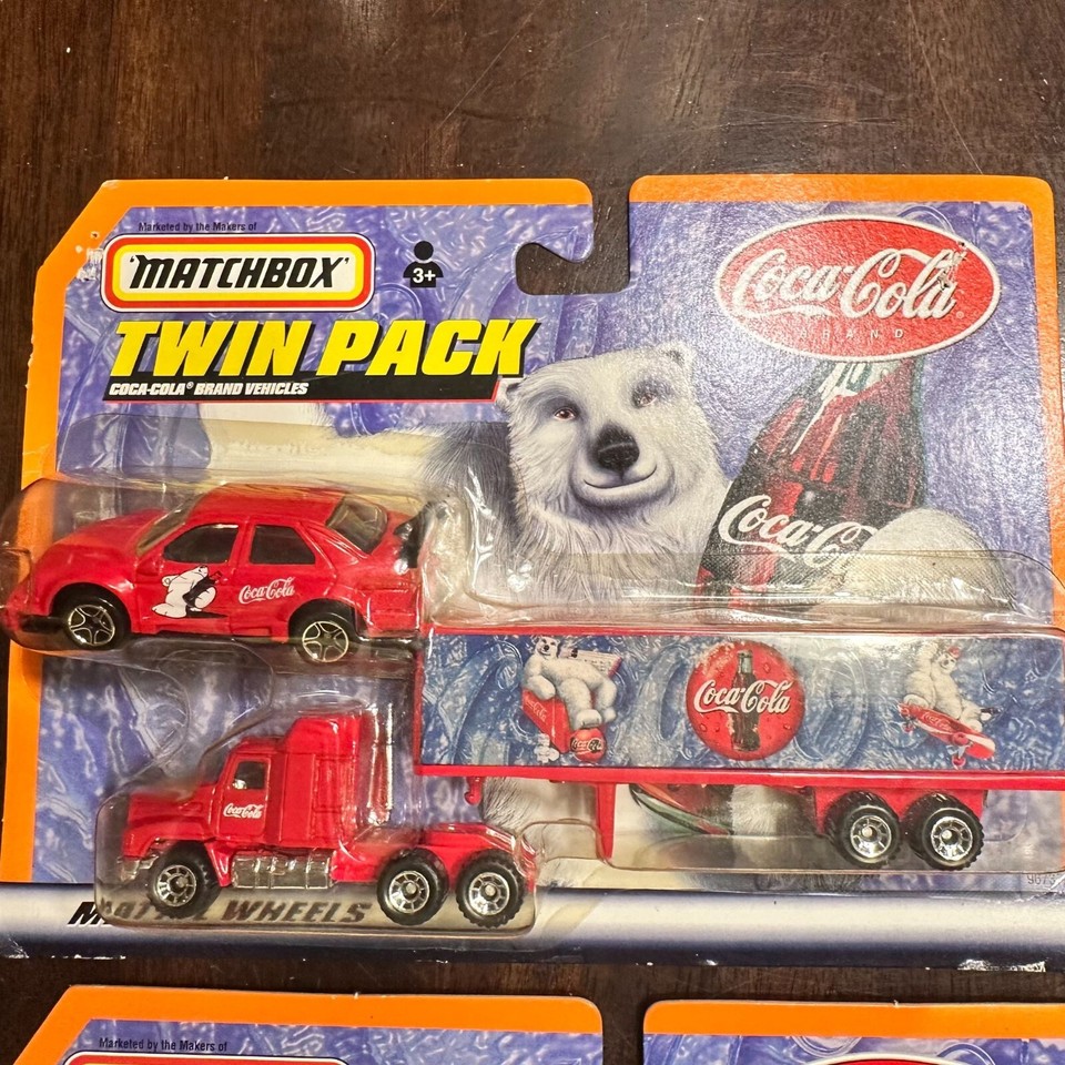 Two Matchbox Twin Pack Coca-Cola Vehicles Die-Cast Set | eBay