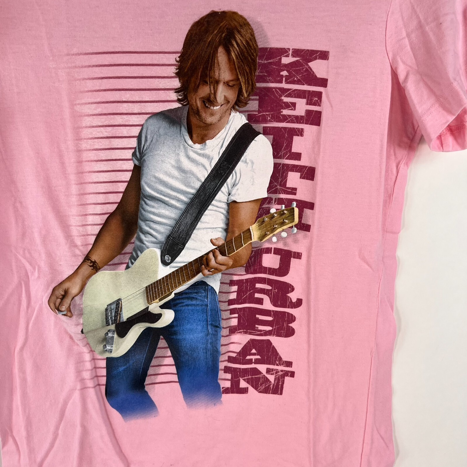 Keith Urban Tour T Shirt Youth Size XL Pink Light the Fuse 2 Sided ...
