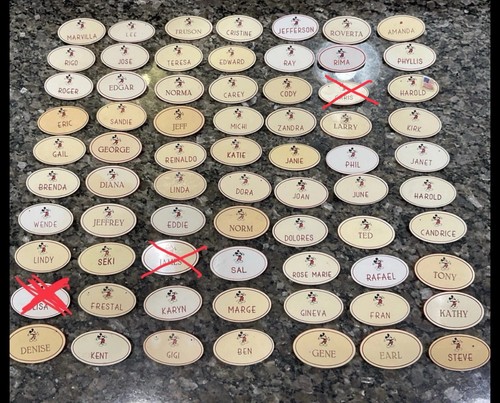 Disney Walt Disney World Ta”Dum Mickey Mouse OVAL Name Tag Badge ...